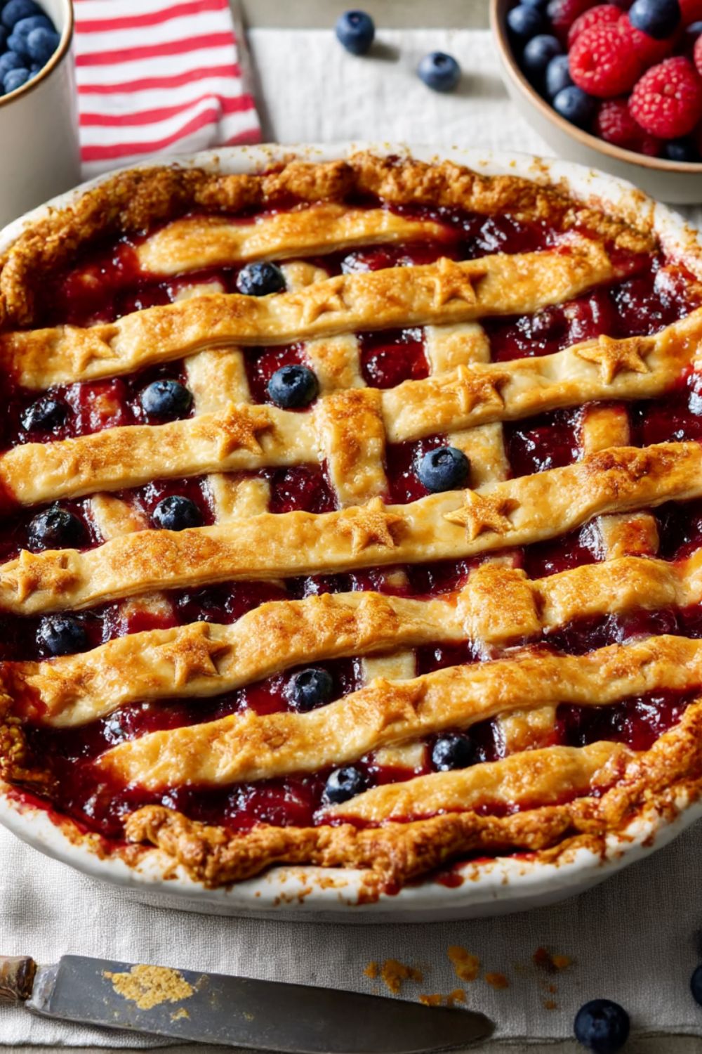 4th of July Pie Recipe - Marry Kitchen