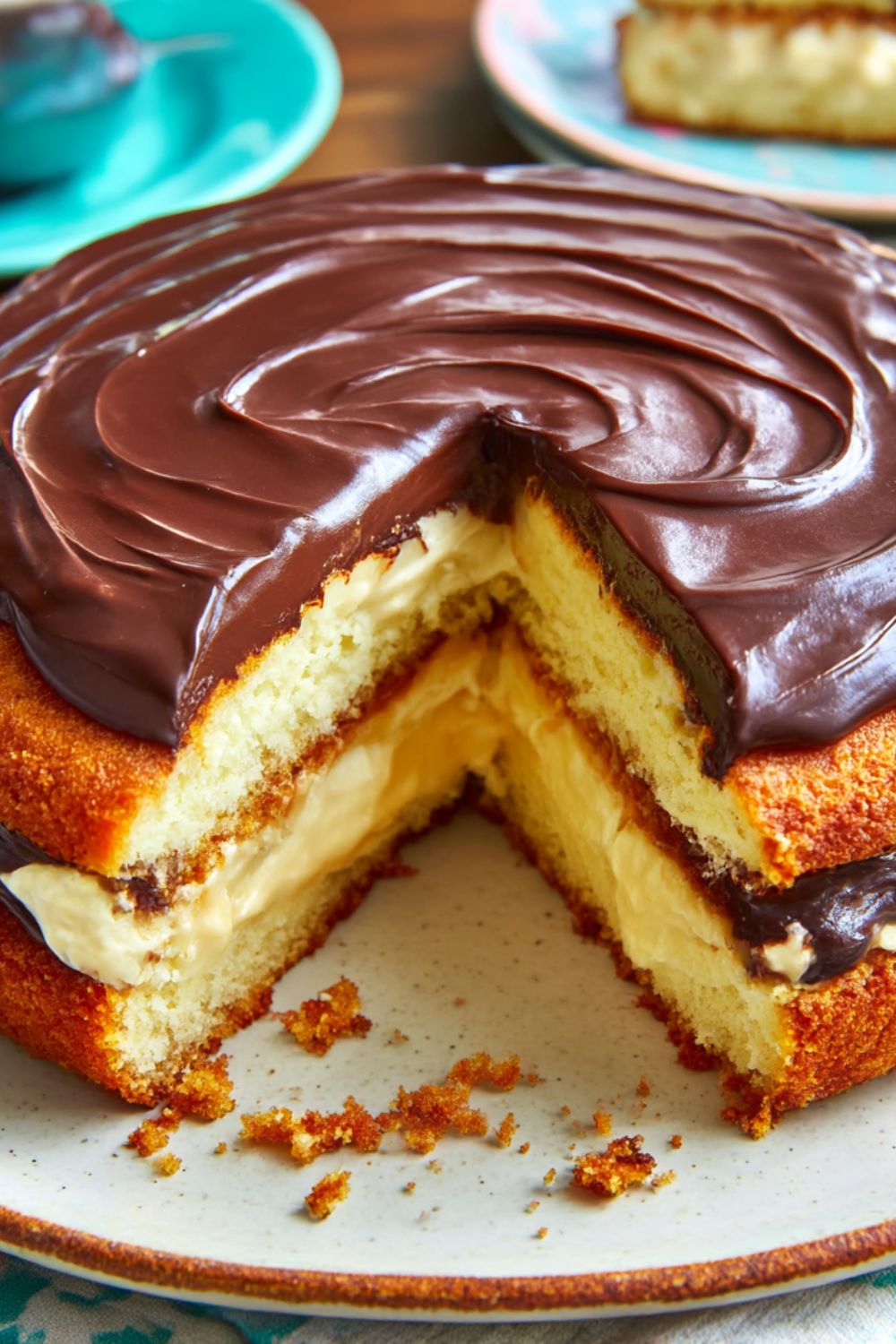Boston Cream Pie Recipe - Marry Kitchen