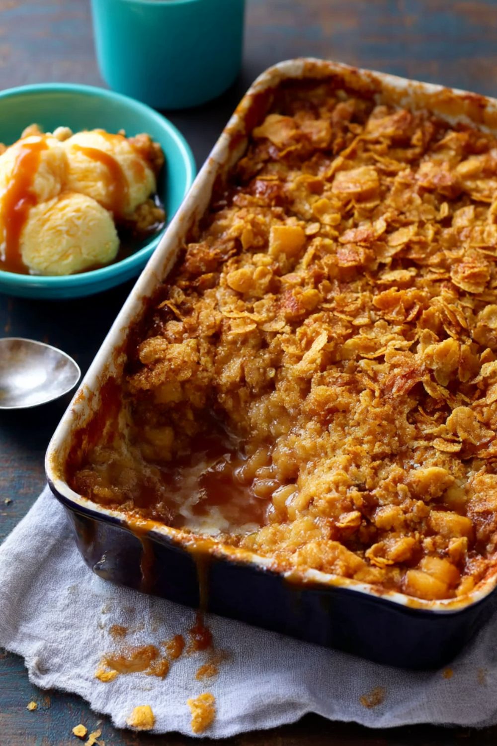 Butterscotch-Cornflake Apple Crisp Recipe - Marry Kitchen