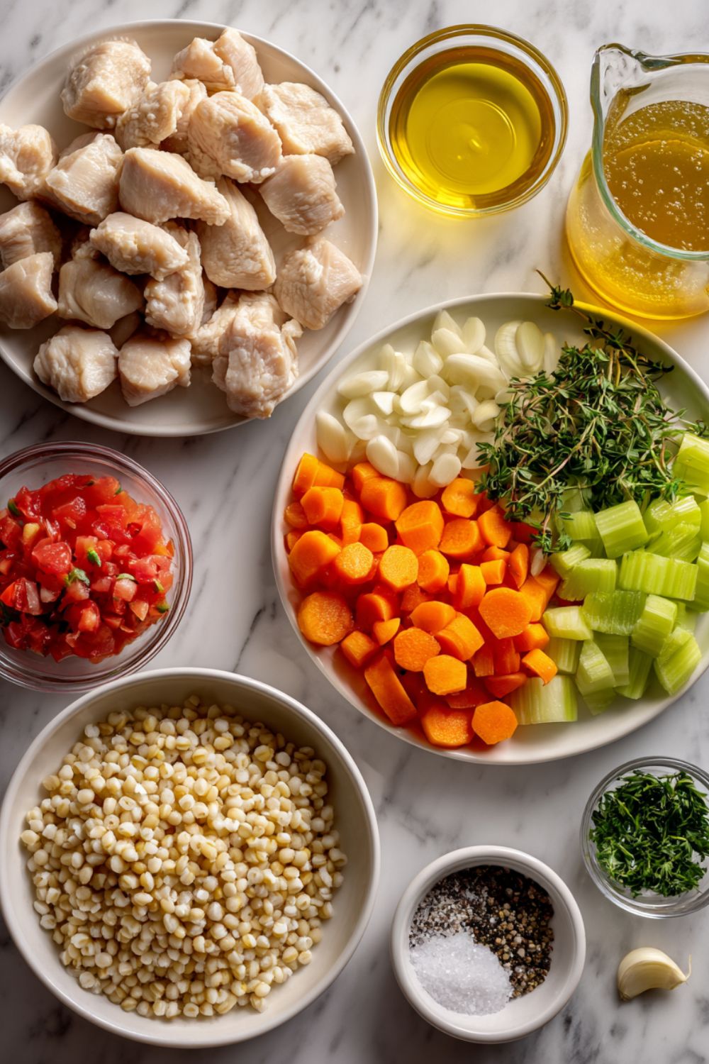 Chicken Barley Stew Recipe - Marry Kitchen