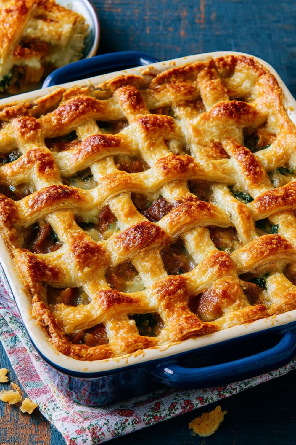 Curried Veggie Lattice Pot Pie Recipe - Marry Kitchen