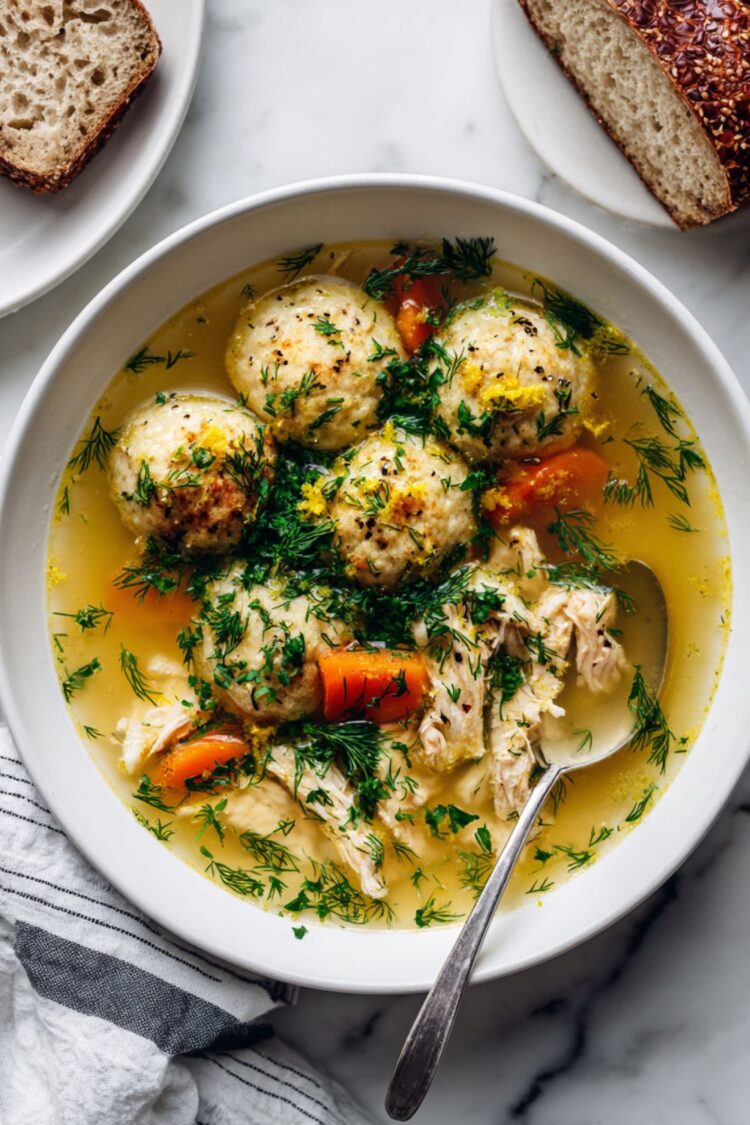 Jake Cohen's Roasted Chicken Matzo Ball Soup Recipe - Marry Kitchen