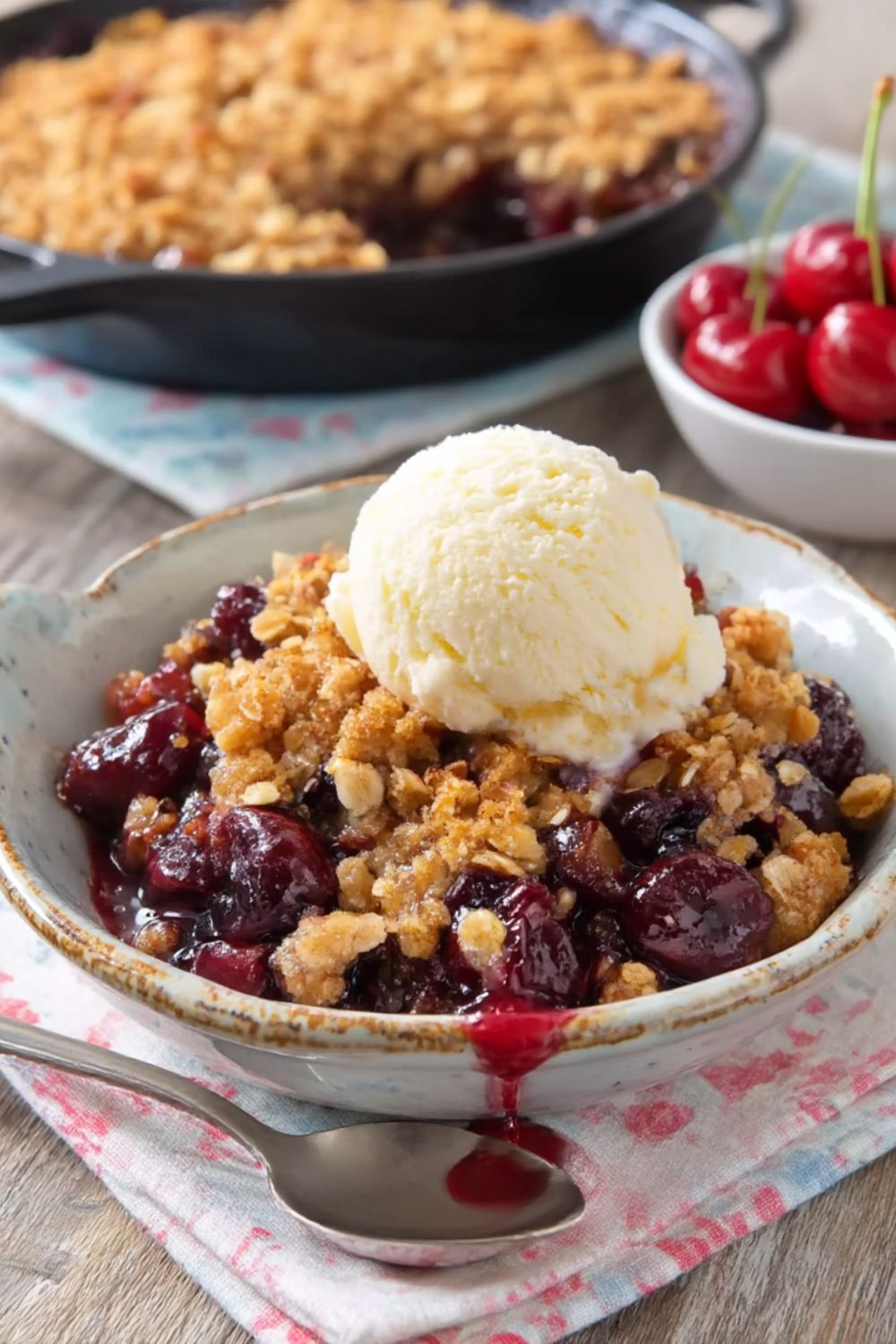 Cherry Crisp Recipe - Marry Kitchen