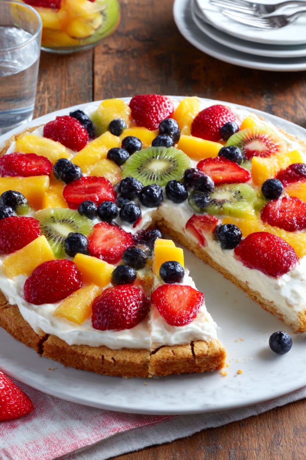 Fruit Pizza Recipe - Marry Kitchen