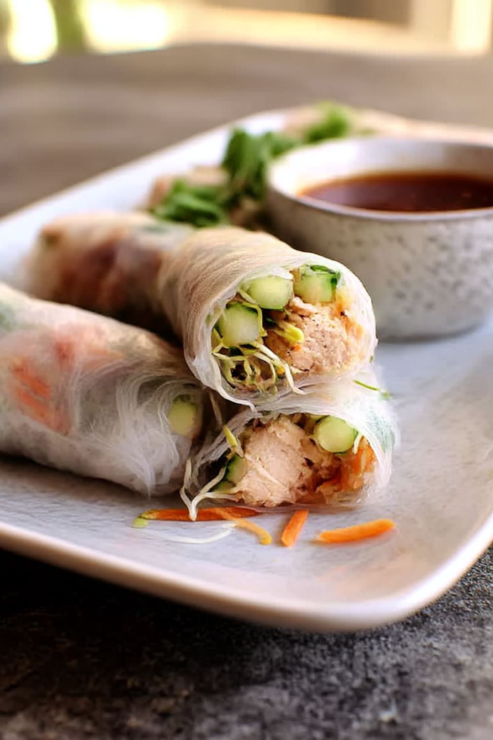 Leftover Turkey Spring Rolls Recipe - Marry Kitchen