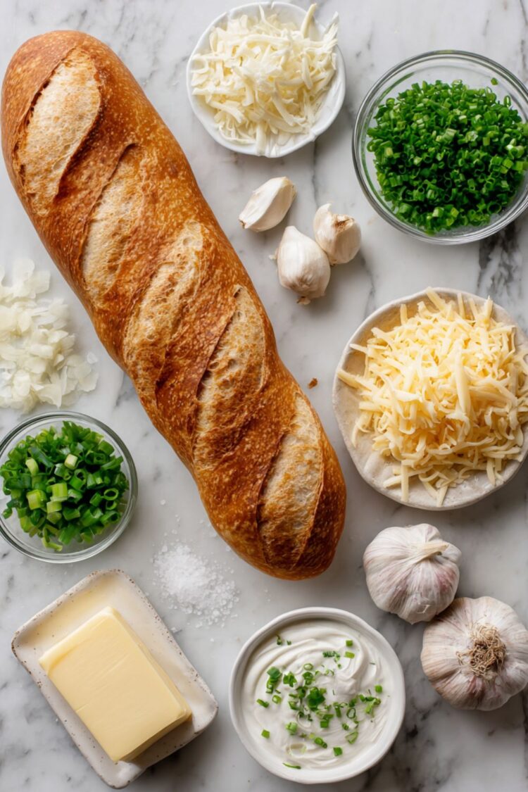 Garlic Cheese Bread Recipe - Marry Kitchen
