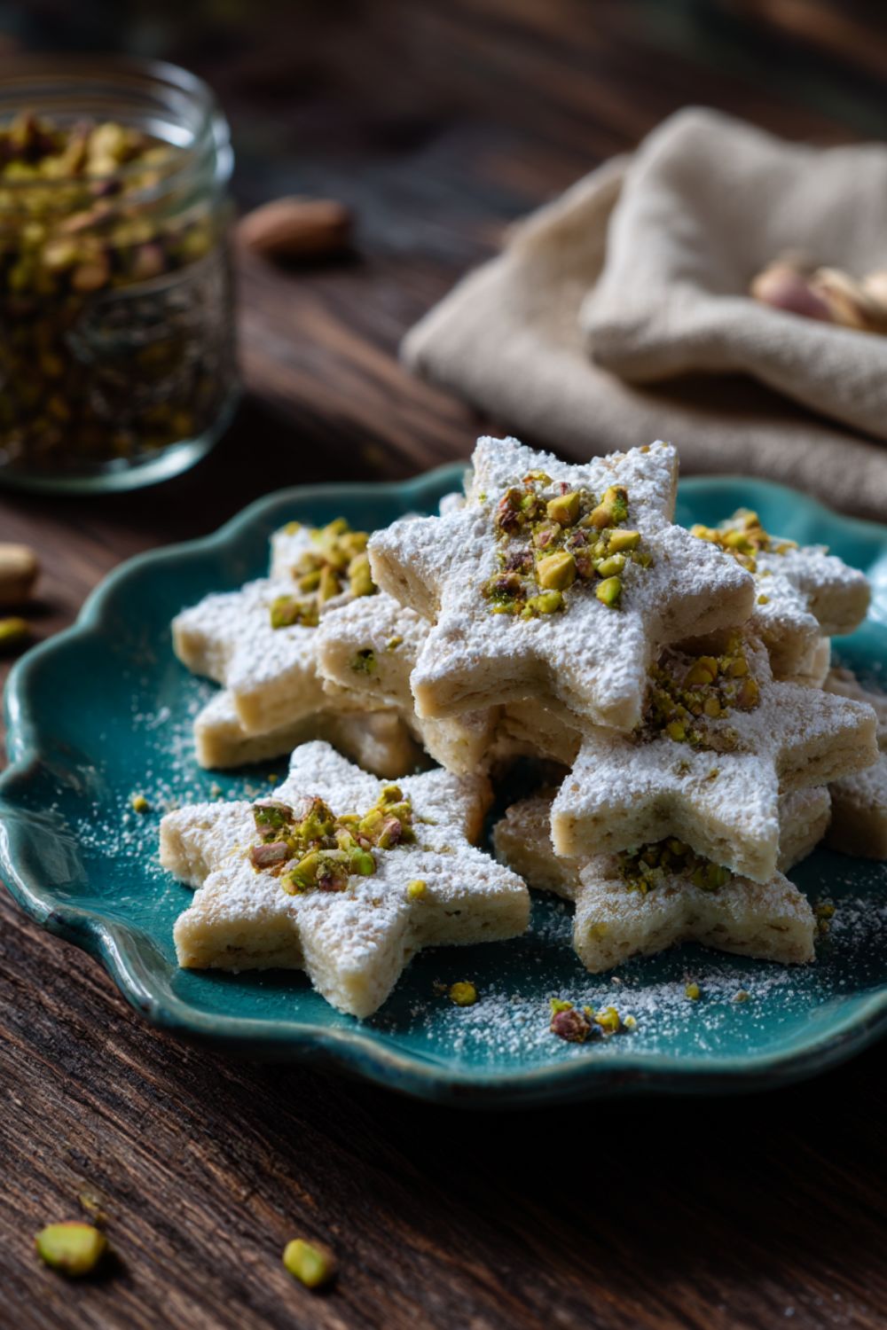 Gesine Prado's Pistachio Star Cookies Recipe - Marry Kitchen