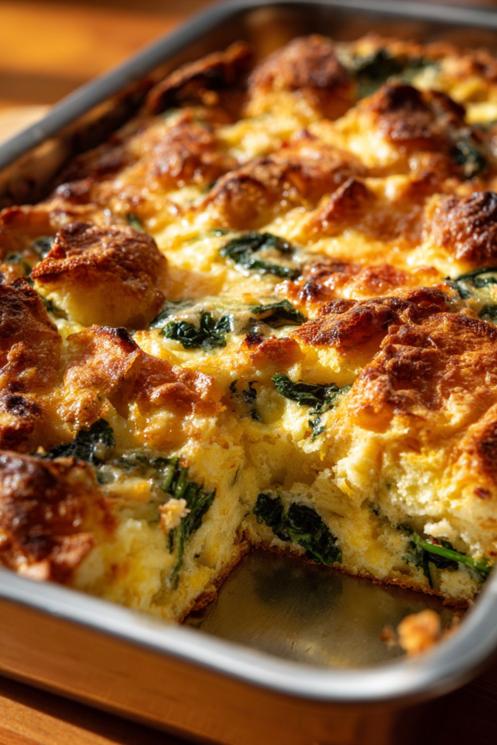 Spinach, Feta, and Sun-Dried Tomato Strata Recipe - Marry Kitchen